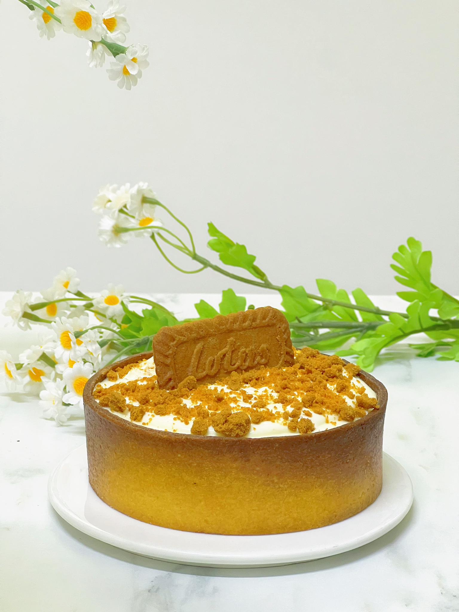 Milk Foam Caramel Half Baked Cheese Tart | Bubble Bu Cakery | Birthday Cake